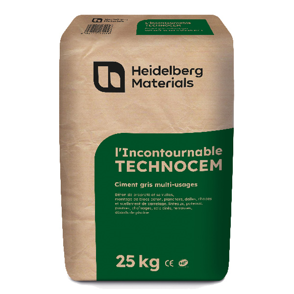 Ciment multi-usages l'Incontournable Technocem - CEMII/B-LL 32,5R
