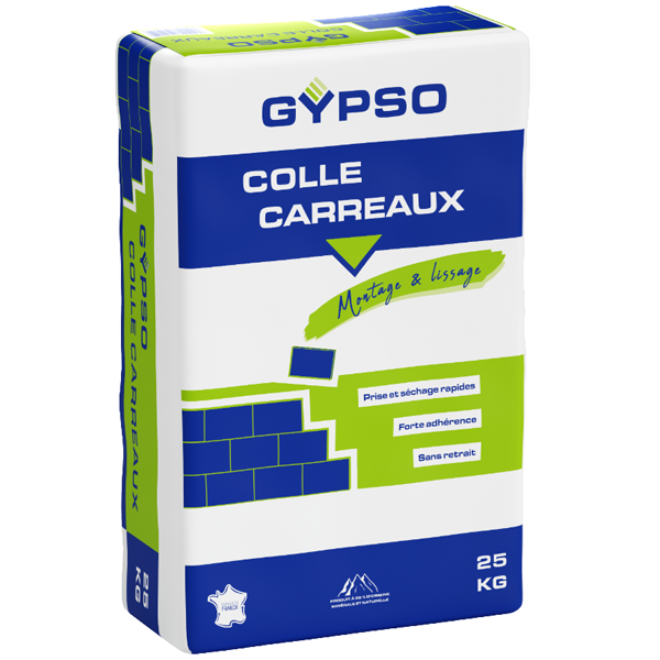 Colle carreaux Gypso pour cloison et doublage en plâtre - 25 kg